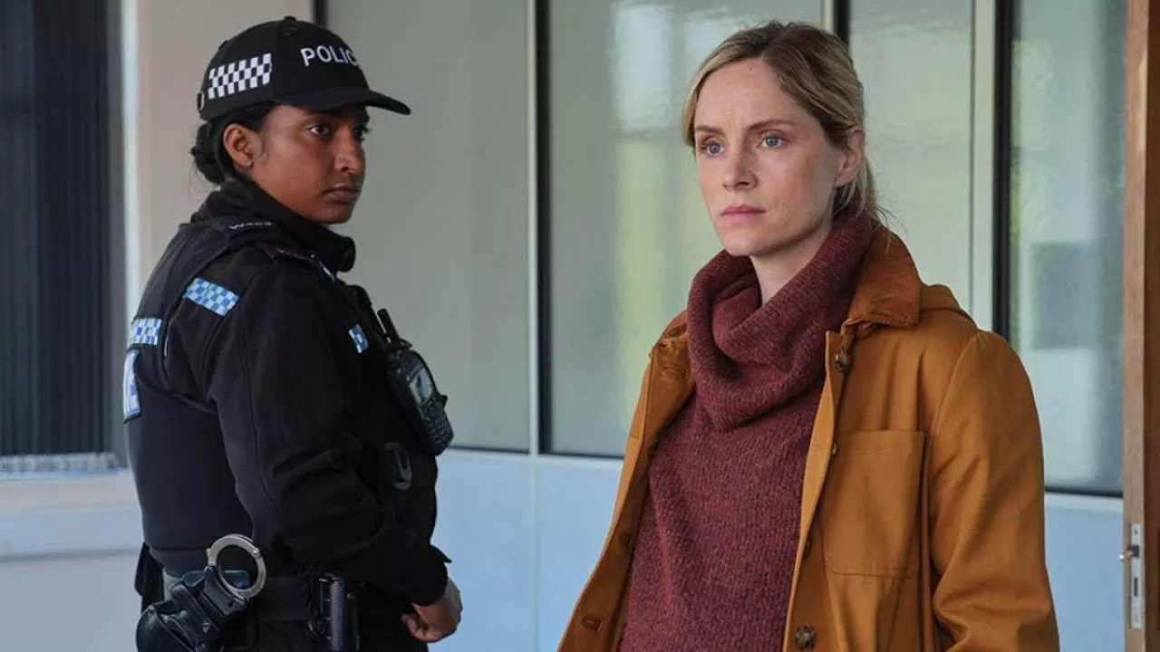 Brown coat jacket worn by PC Joanna Marshall (Sophie Rundle) as seen in ...