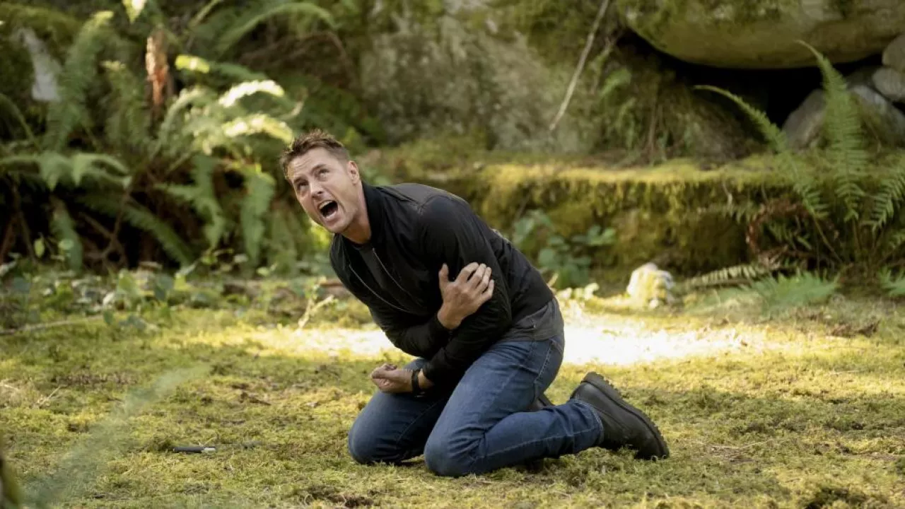 Leather boots worn by Colter Shaw (Justin Hartley) as seen in Tracker ...