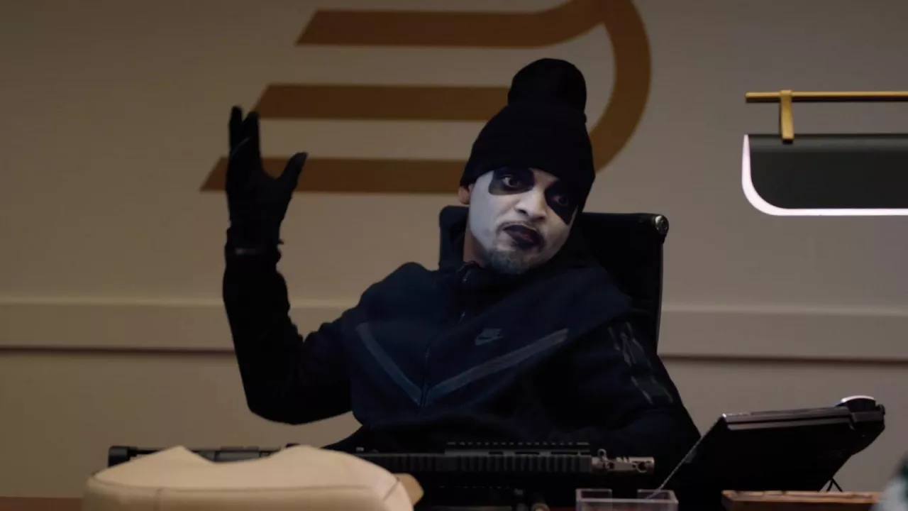 Nike sports jacket worn by Bank Robber (Myles Bullock) as seen in The ...