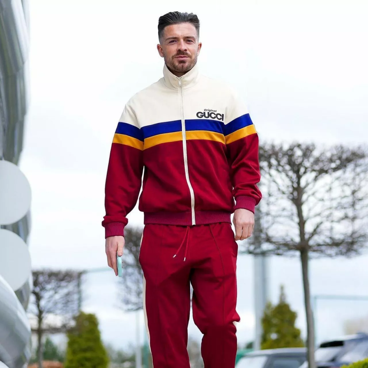 Survêtement Gucci original porté par Jack Grealish sur son compte ...