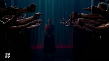 Lyta-Zod (played by Georgina Campbell) outfits on Krypton