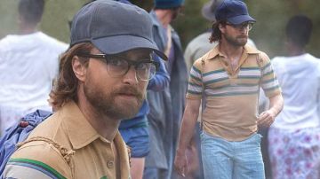 Tim Jenkin (played by Daniel Radcliffe) outfits on Escape from Pretoria