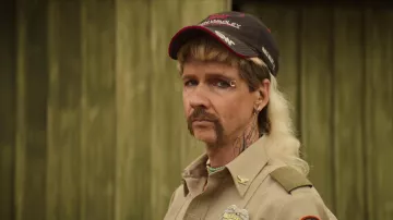 Joe Exotic (played by John Cameron Mitchell) outfits on Joe vs Carole