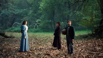 Dr. Godwin Baxter (played by Willem Dafoe) outfits on Poor Things