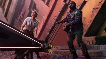 Bernie Hayes (played by Brian Tyree Henry) outfits on Godzilla x Kong ...