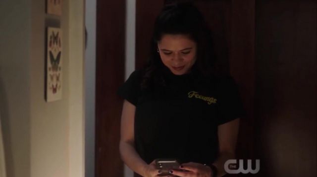 'Feelings' Black T-Shirt worn by Mel Vera (Melonie Diaz) as seen in ...