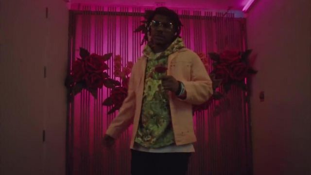 Printed Hoodie Worn By Smino In His Wild Irish Roses Music Video Spotern