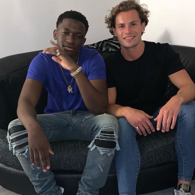 Ripped jeans worn by Hardy Caprio on his Instagram account @hardycaprio ...