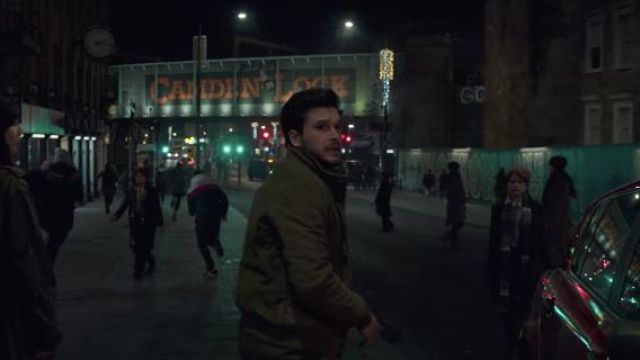 Olive green jacket worn by Dane Whitman (Kit Harington) as seen in ...