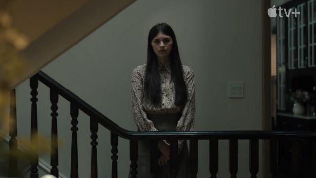 Printed blouse worn by Leanne Grayson (Nell Tiger Free) as seen in ...