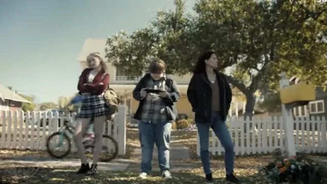 Plaid skirt worn by Gaynor Phelps (Gus Birney) as seen in Shining Vale ...