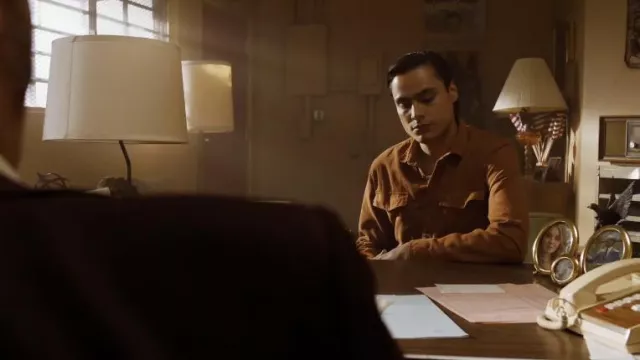 Shirt worn by Jim Chee (Kiowa Gordon) as seen in Dark Winds TV series ...