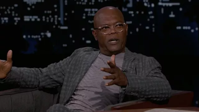 Eyeglasses worn by Samuel L. Jackson as seen in Jimmy Kimmel Live! on ...