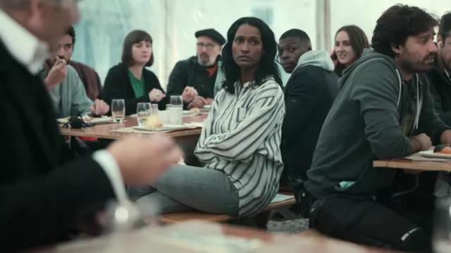 Striped shirt worn by Sandra (Maya Persaud) as seen in Irma Vep TV ...