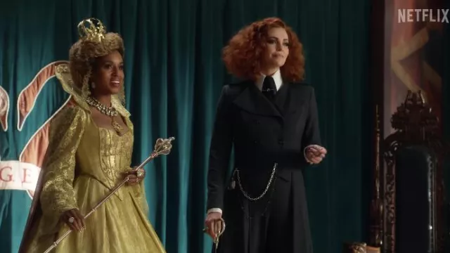 Gold dress worn by Professor Dovey (Kerry Washington) as seen in The ...