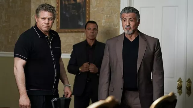 Black polo shirt worn by Charles 'Chickie' Invernizzi (Domenick ...