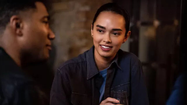 Denim jacket worn by Special Agent Cameron Vo. (Vinessa Vidotto) as ...