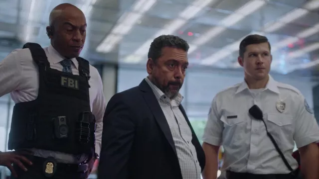 Check Formal Shirt worn by Matthew Garza (Felix Solis) as seen in The ...