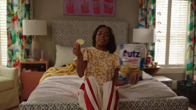 Printed top worn by Callie (Marsai Martin) as seen in Fantasy Football ...