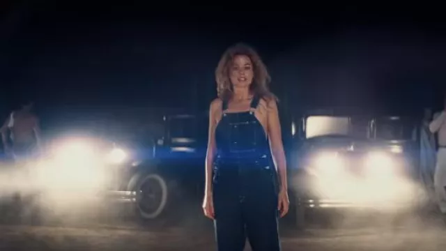 Denim overalls worn by Nellie LaRoy (Margot Robbie) as seen in Babylon ...
