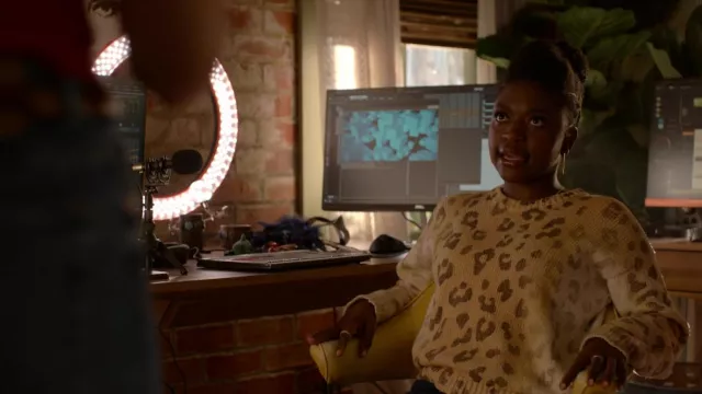 Printed sweater worn by Tasha (Zuri Reed) as seen in National Treasure ...