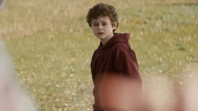 Maroon hoodie worn by Owen (Finlay Wojtak-Hissong) as seen in Blood ...