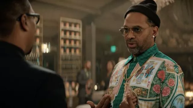 Printed shirt worn by Uncle EJ (Mike Epps) as seen in You People | Spotern