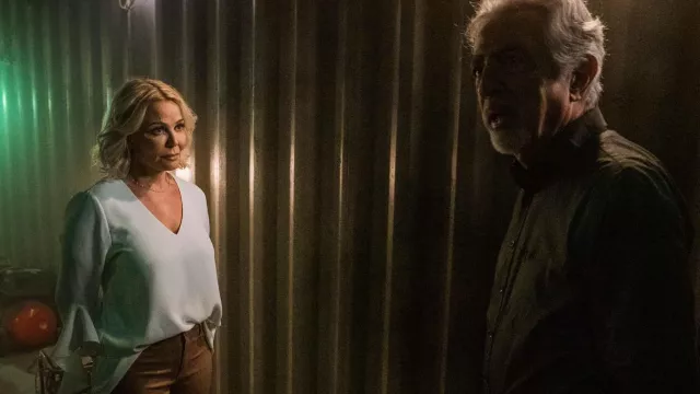 Peplum top worn by Krystall Richards (Gail O'Grady) as seen in Criminal ...