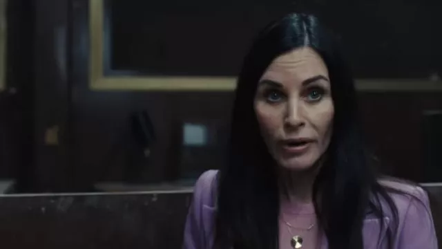 Disc pendant necklace worn by Gale Weathers (Courteney Cox) as seen in ...