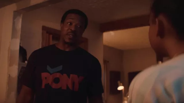 Pony T-shirt worn by Charles Flenory (Russell Hornsby) as seen in BMF ...