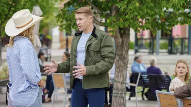 Green jacket worn by Gus Booker (Tyler Jacob Moore) as seen in Ride TV ...