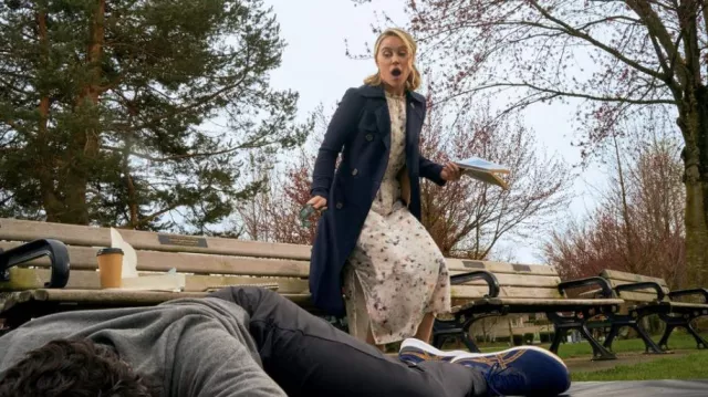 Floral dress worn by Rebecca (Becca Tobin) as seen in The Wedding ...