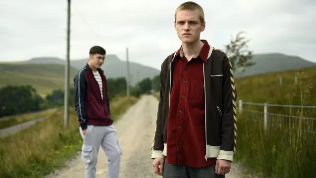 Track jacket worn by Danny (Lewis Gribben) as seen in Somewhere Boy ...
