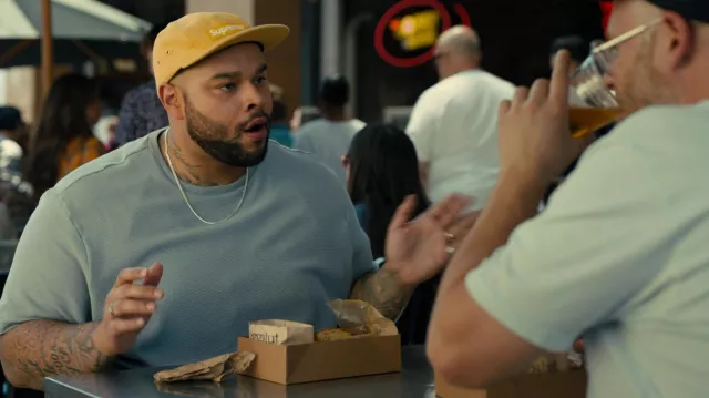 Supreme Hat Cap in yellow worn by Andy (Tre Hale) as seen in Platonic ...