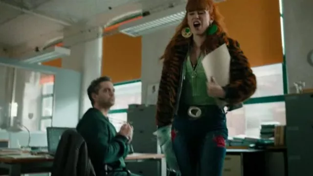 Le jean bordé porté par Morgane Alvaro (Audrey Fleurot) dans HPI : Haut ...