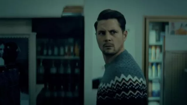 Printed sweater worn by Adam Ellis (Augustus Prew) as seen in Dear ...