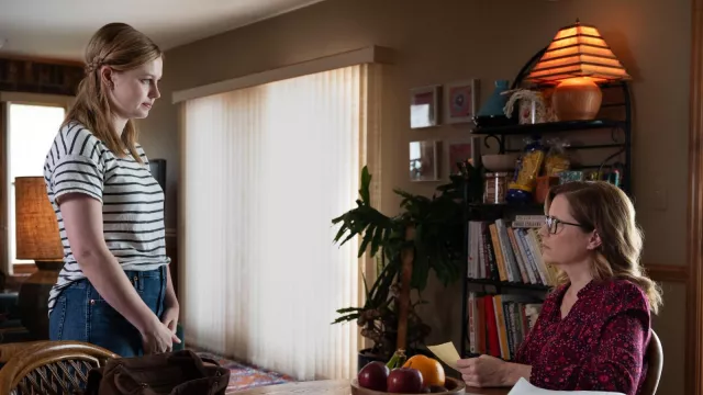 Striped white tee worn by Cady Heron (Angourie Rice) as seen in Mean ...