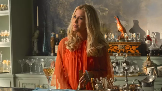 Orange Tulle Top Dress worn by Maxine Simmons (Kristen Wiig) as seen in ...