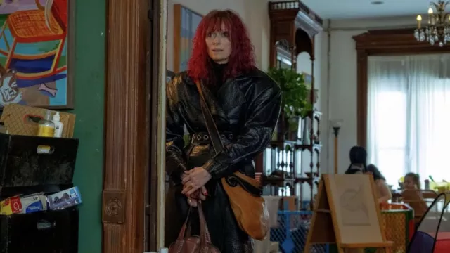 Long Leather Coat in black worn by Elizabeth (Tilda Swinton) as seen in ...
