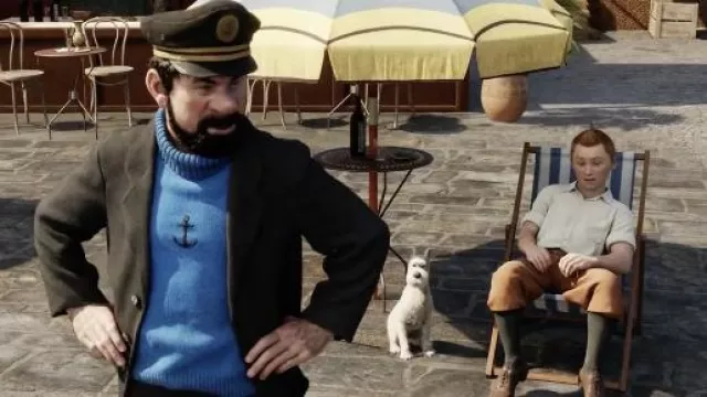 Socks worn by Tintin (Jamie Bell) in The Adventures of Tintin movie ...