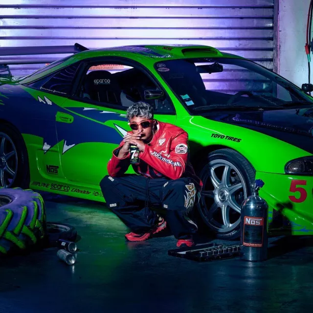 Red leather jacket from Inoxtag on @inoxtag's Instagram account | Spotern