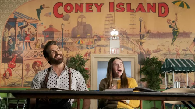 Two tone sweater worn by Bea (Cailey Fleming) as seen in IF movie | Spotern