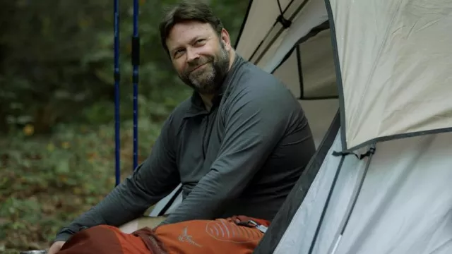 The Keeper Outfits: George Eshleman (Angus Benfield) is wearing Hiking ...