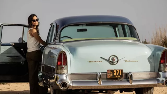 Hounds of War: Rhona Mitra wears black sunglasses to portray Caterina ...